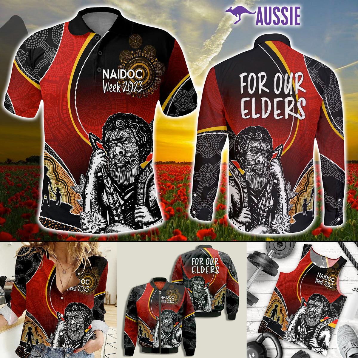 NAIDOC Week 2023 Aboriginal Art – Page 2 – Aussie Hoodie