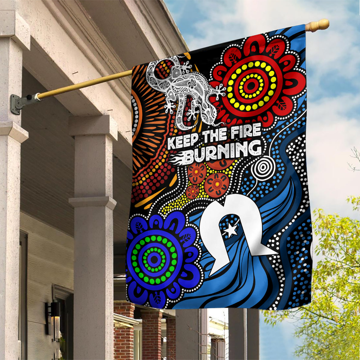 NAIDOC Week 2024 Indigenous Garden Flag Keep The Fire Burning LT7 ...