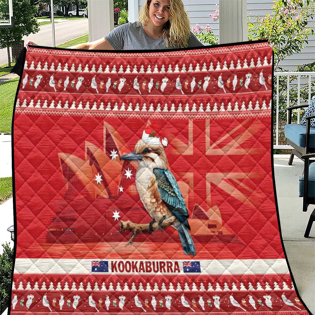 Aussie Kookaburra Quilt Merry Christmas Red Style LT9 – Aussie Hoodie