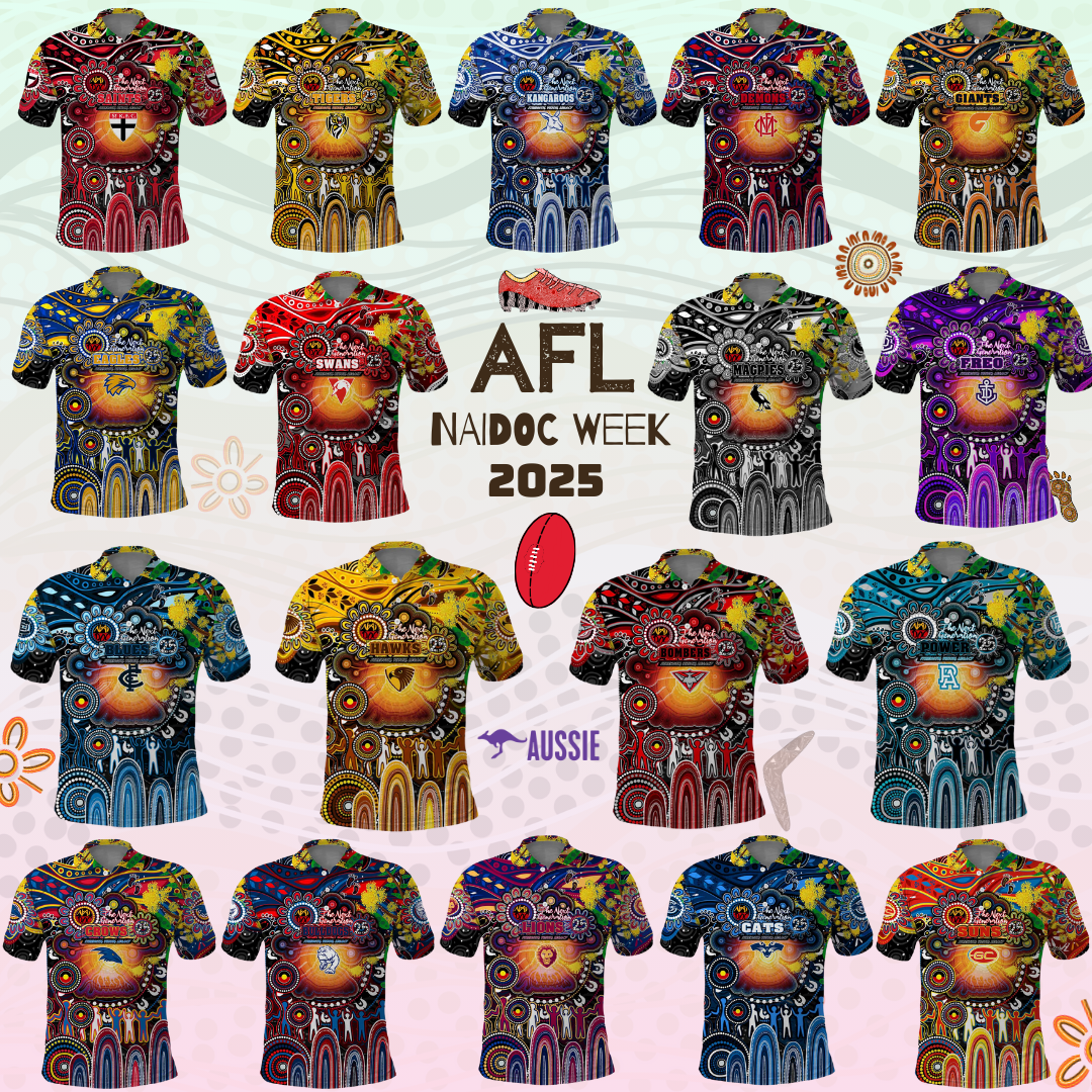 AFL NAIDOC Week 2025 Polo Shirt – Aussie Hoodie