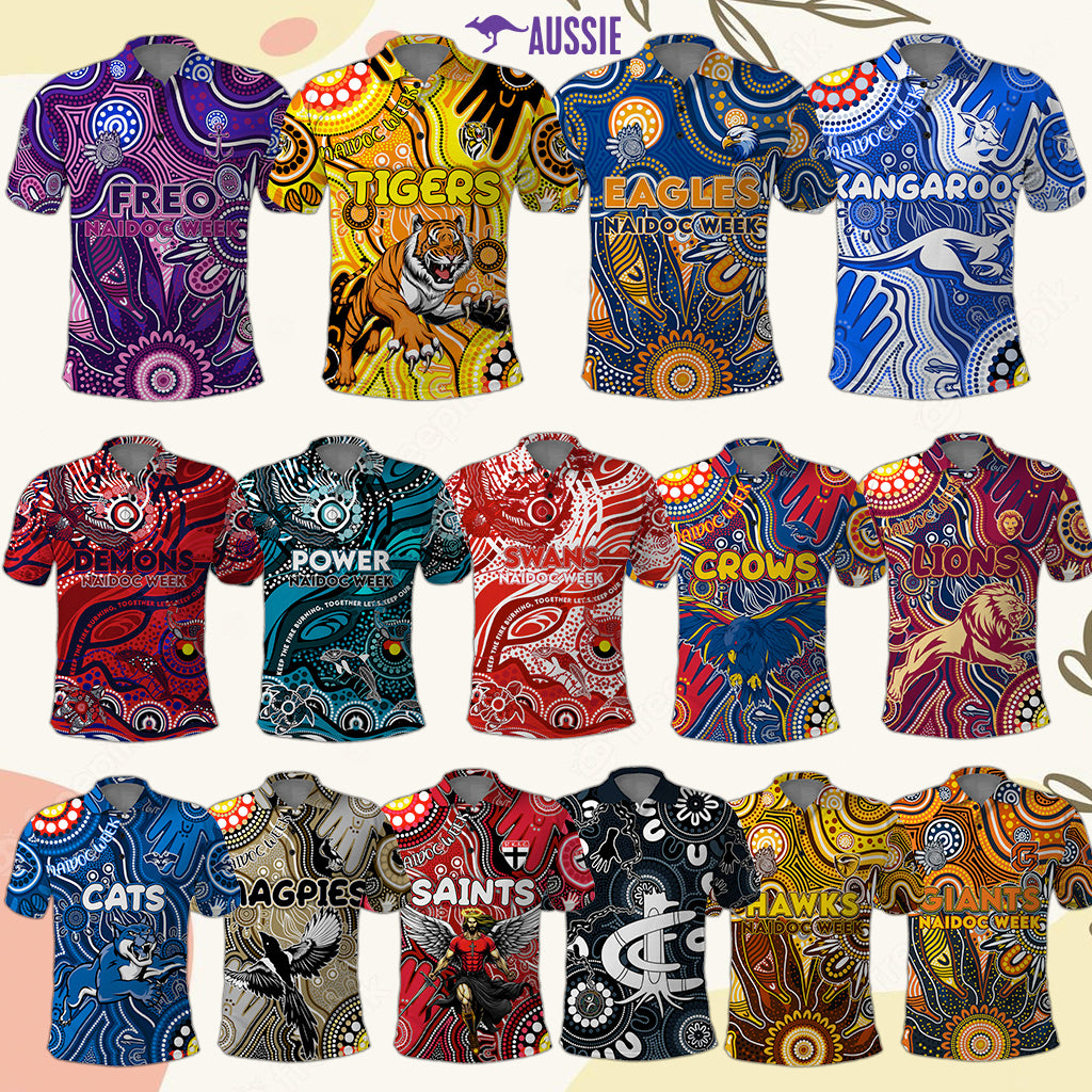 AFL NAIDOC Week 2024 Polo Shirt – Aussie Hoodie