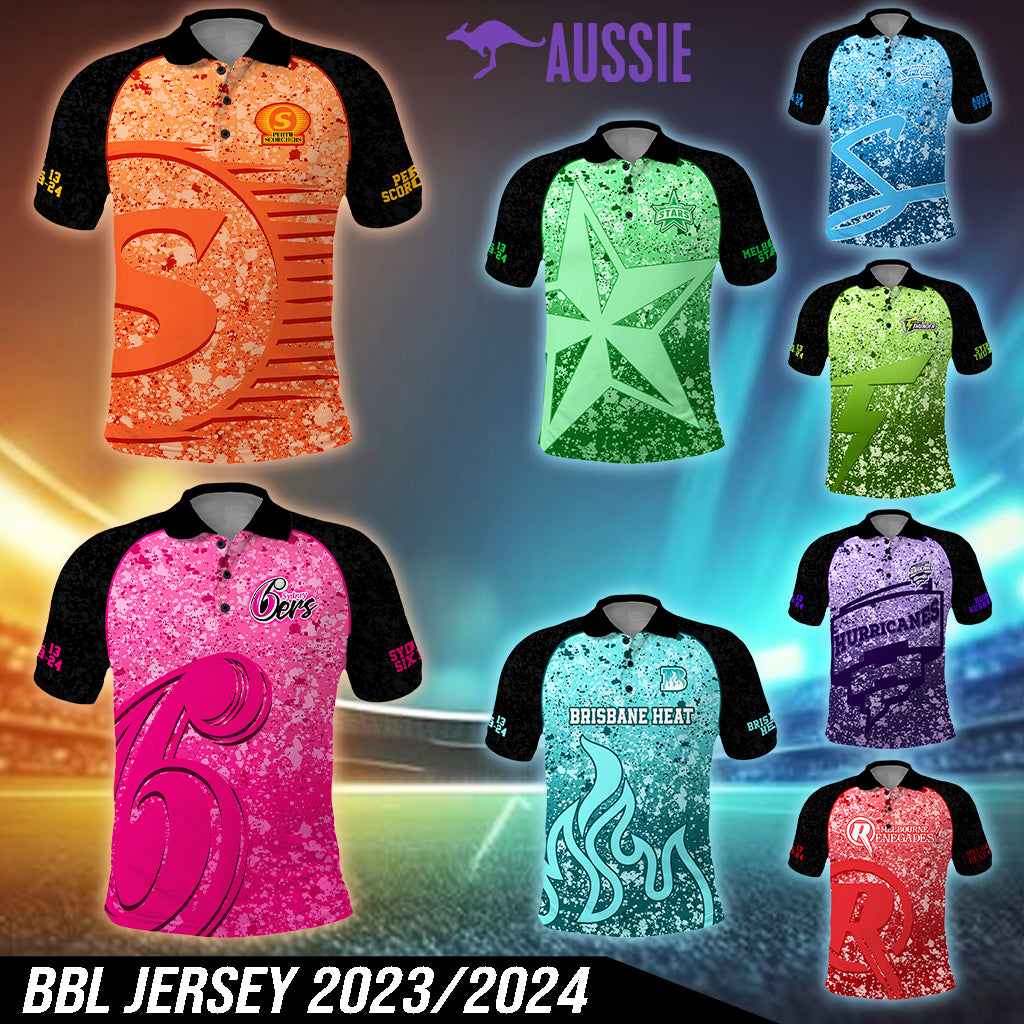 BBL Cricket Team Polo Shirt 2024 – Aussie Hoodie