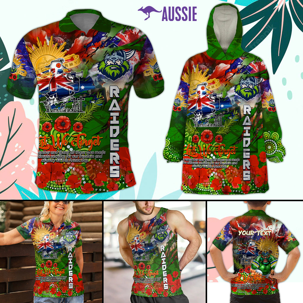 Canberra Raiders ANZAC Scratch Style – Aussie Hoodie
