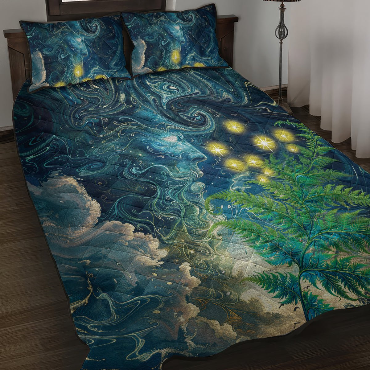 New Zealand Matariki Waipuna-a-rangi Quilt Bed Set He Roimata o Rangi ...