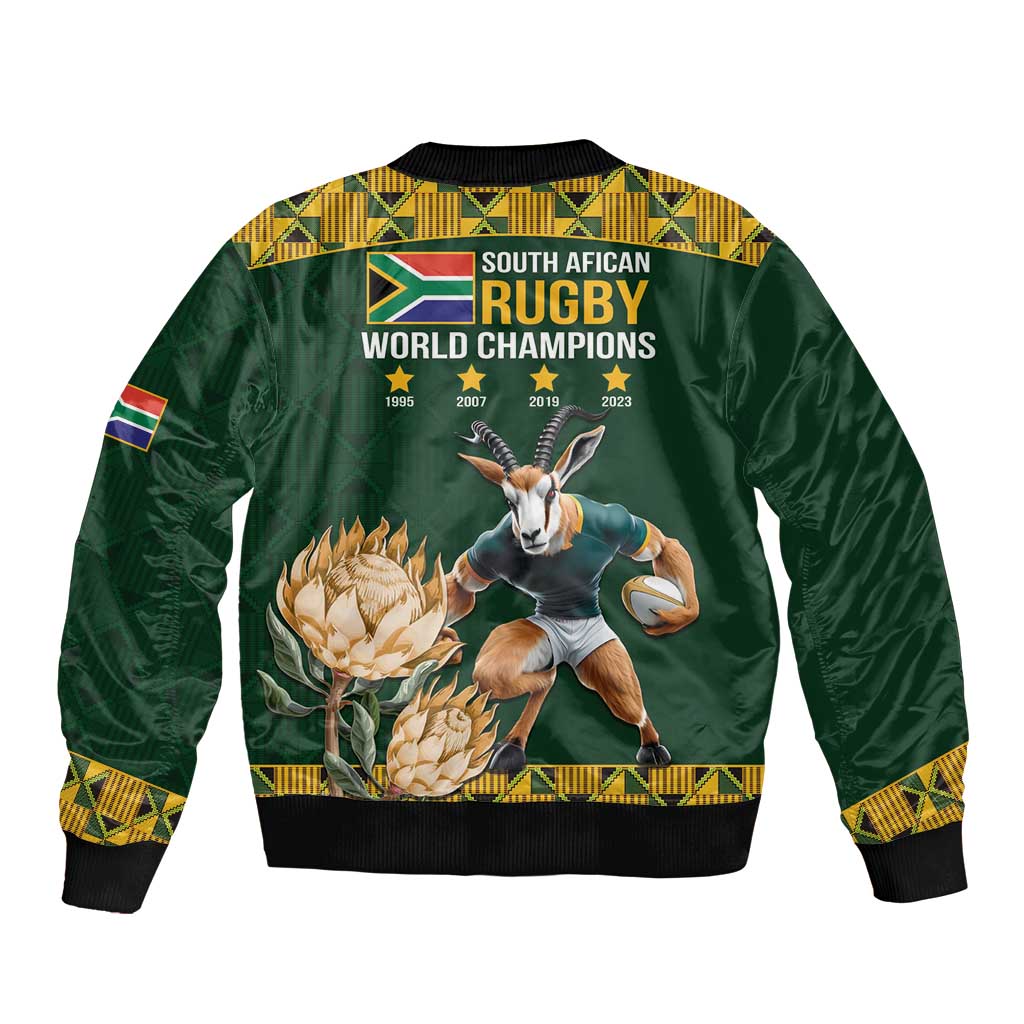 South Africa Rugby History World Champions Bomber Jacket Springboks Ma ...
