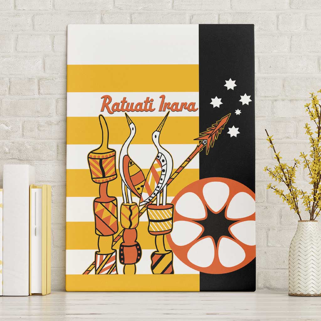 Australia Tiwi Islands Canvas Wall Art Ratuati Irara Flag Style ...