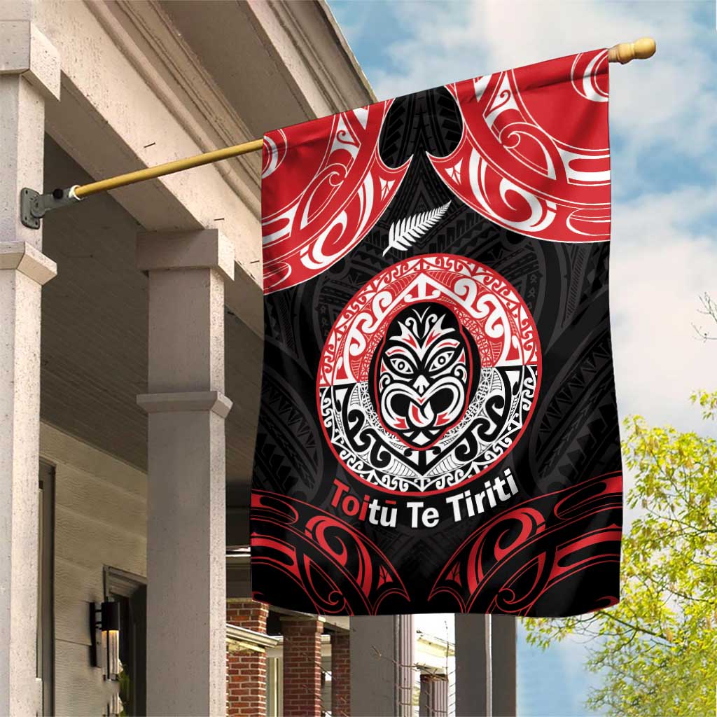 Aotearoa Toitu Te Tiriti Garden Flag Haka Tiki Honour The Treaty LT14 ...